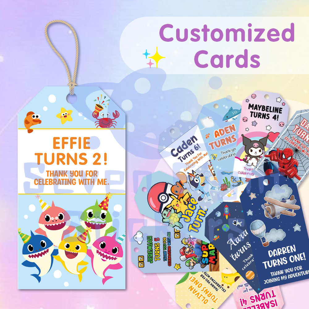 30Pcs Personalised Gift Tag | Birthday Labels | Hang Tag for Birthday ...