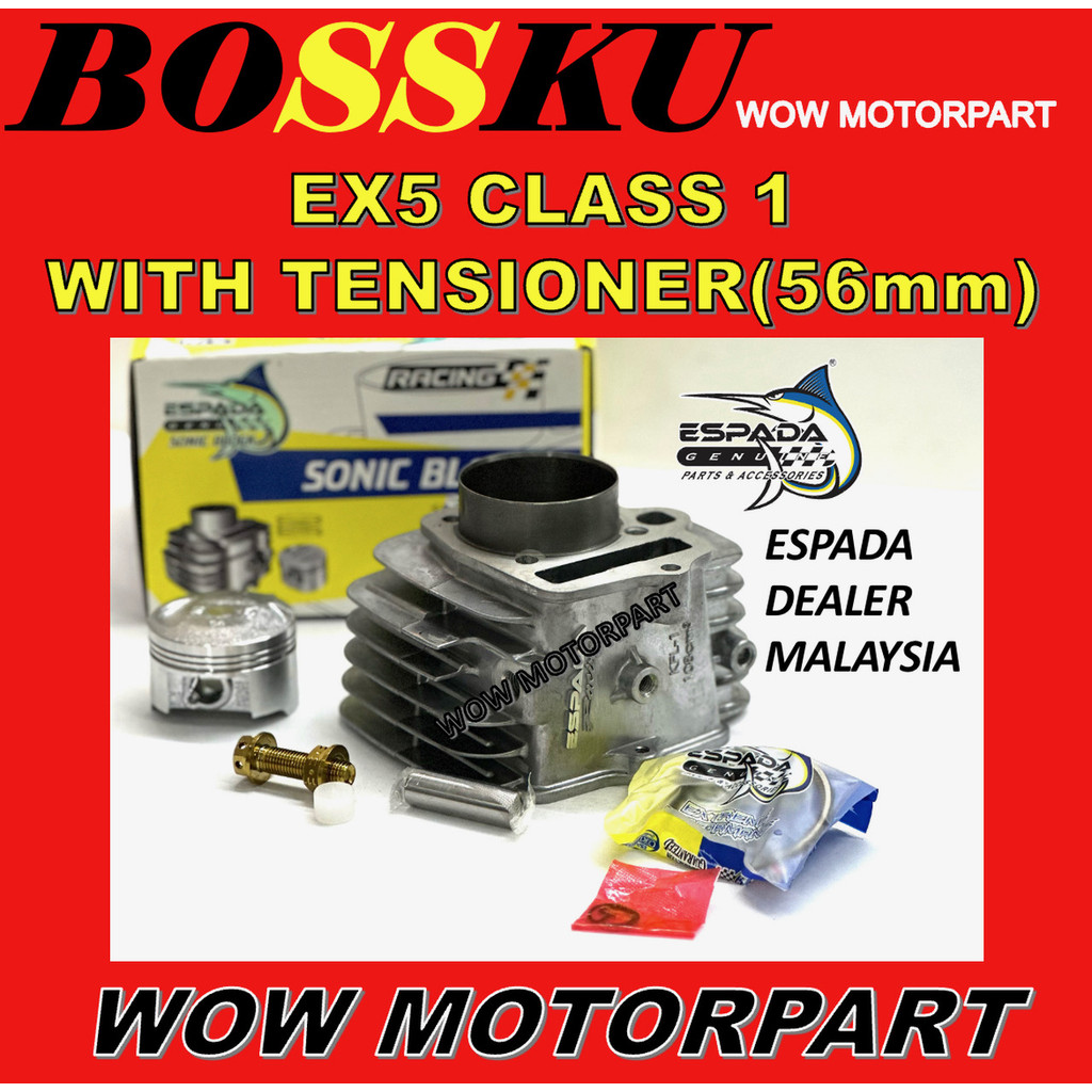 EX5 CLASS 1 SONIC RACING BLOCK ESPADA 56MM WITH TENSIONER EX5-C1 56 MM ...