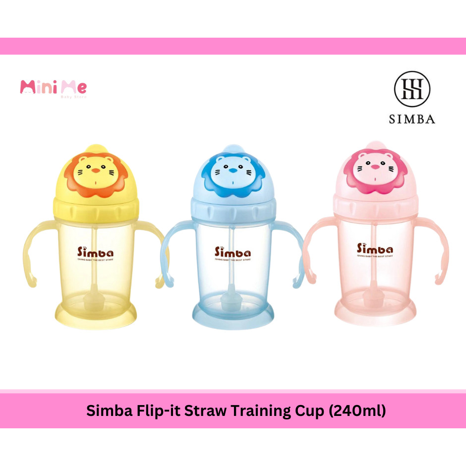 Simba Flip-it Straw Training Cup (240ml) | Shopee Malaysia
