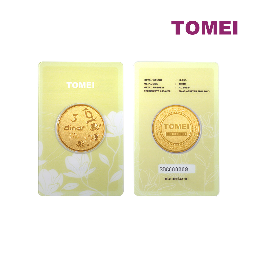TOMEI [3 Dinar] Gold Coin I Fine Gold 9999 | Shopee Malaysia