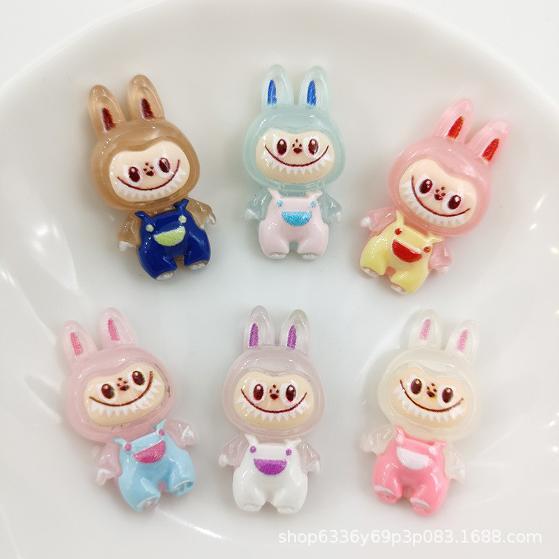 Luminous jibits for Crocks Labubu Croc Jibitz Pink croc Charm ...