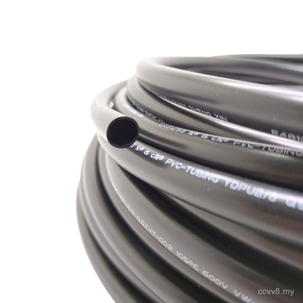 Memasukkan jarum elektrik penebat sarung tiub PVC hitam melindung ...