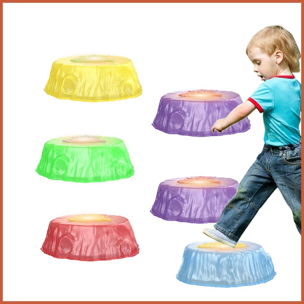 Stepping Stones for Kids Non-Slip Sensory Stepping Stones Rainbow ...