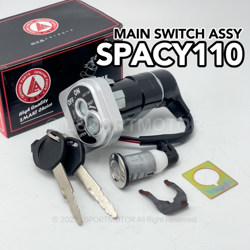 HONDA SPACY110 MAIN SWITCH ASSY (TAG) IGNITION SWITCH KEY LOCK STARTER ...
