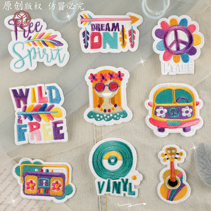 Pro Patch Store Original Peace Symbol Series DIY Embroidery Patches for ...