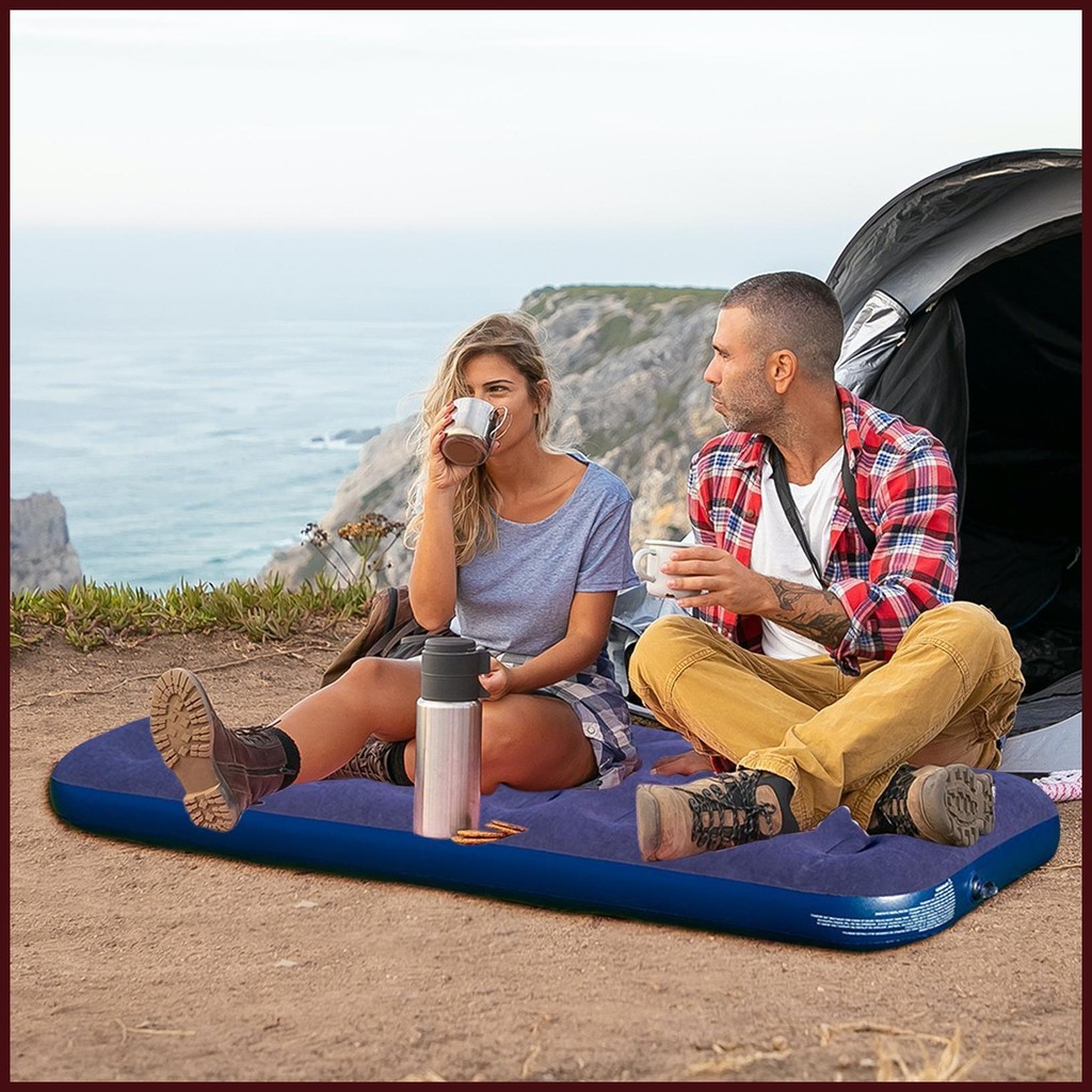 Single Camping Bed Camping Single Air Bed Portable Tent Inflatable Bed ...