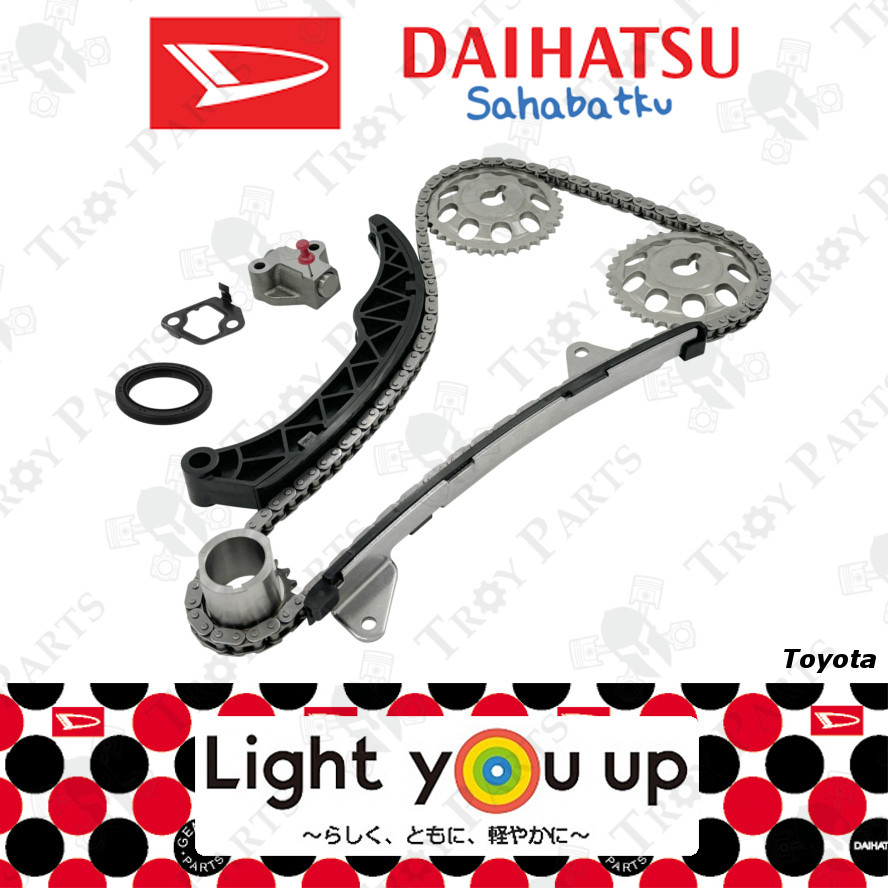 (9pc) Daihatsu Timing Chain Kit Set Toyota Sienta NSP170 Yaris NSP150 NSP151 Avanza F653 F654 1. ...