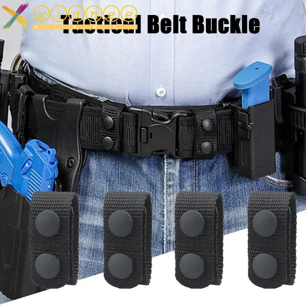 XIANEE 4Pcs Strap Belt Keeper, Adjustable Outdoor Belt Buckle, Heavy ...