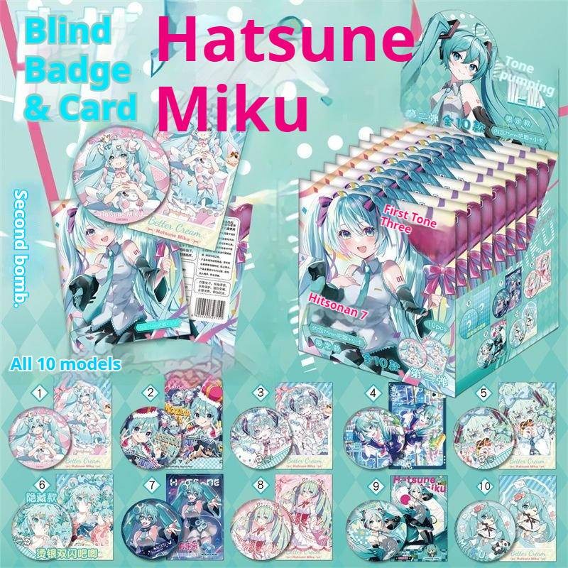 Hatsune Miku Blind Box Badge & Flash Card Set - 75mm Double Flash Badge ...