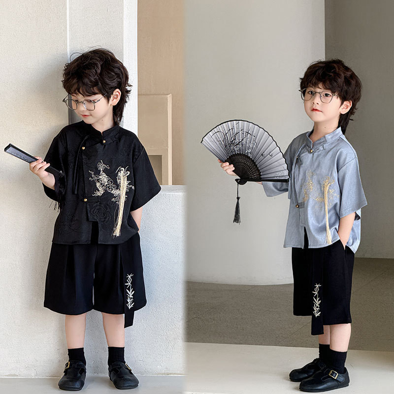 2pcs Boys Tang Suits Chinese New Year Boys Chongsam Kids Cheongsam ...