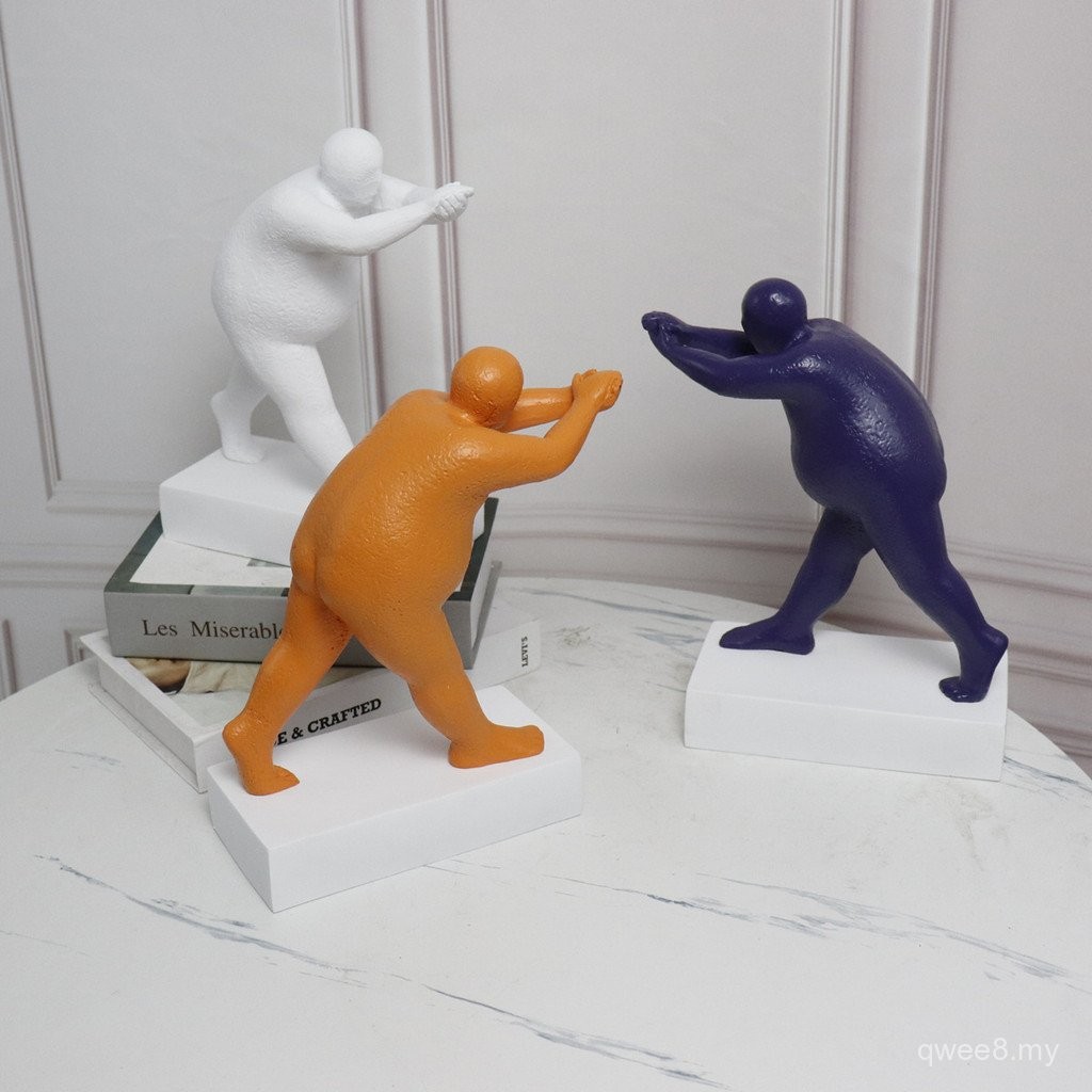 Watak seimbang moden, sederhana dan kreatif, potret arca, rumah sampel ...