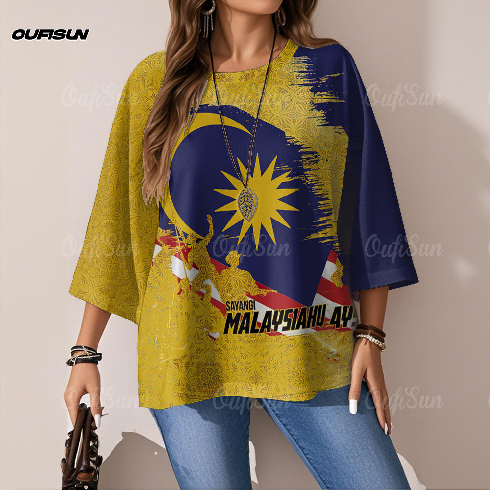 Summer Merdeka Clothes 1957 Malaysia Independence Day 68th Bunga Raya ...