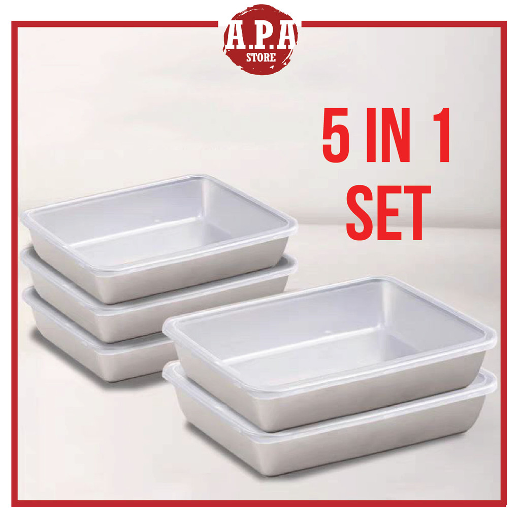 APA Pinggan Petak Kecil Keluli Tahan Karat Penutup Tray Bekas Makanan ...