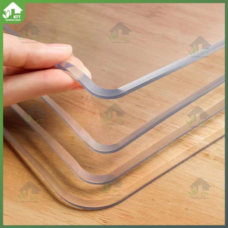 alas meja Table mat plastic sheet clear table top film PVC transparent ...
