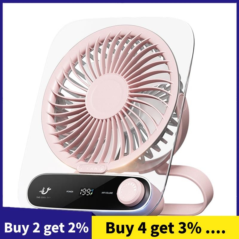 Mini Fan Office Desk Fan Table Fan Portable USB Ultra-Thin Wall ...