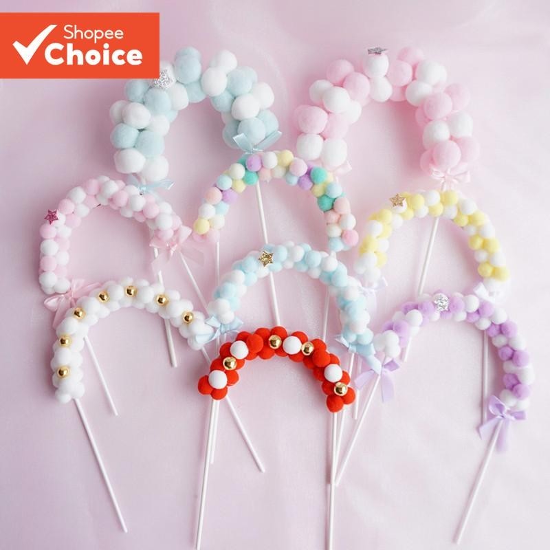 Decoration of Mao Qiu Arch Colorful Mao Qiu Arch Party Cake Decoration ...