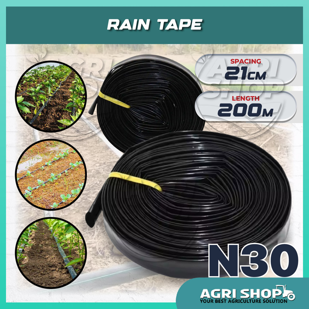 Agrishop Rain Tape N30 16mm x 200m Micro Spraying Irrigation Tape ...