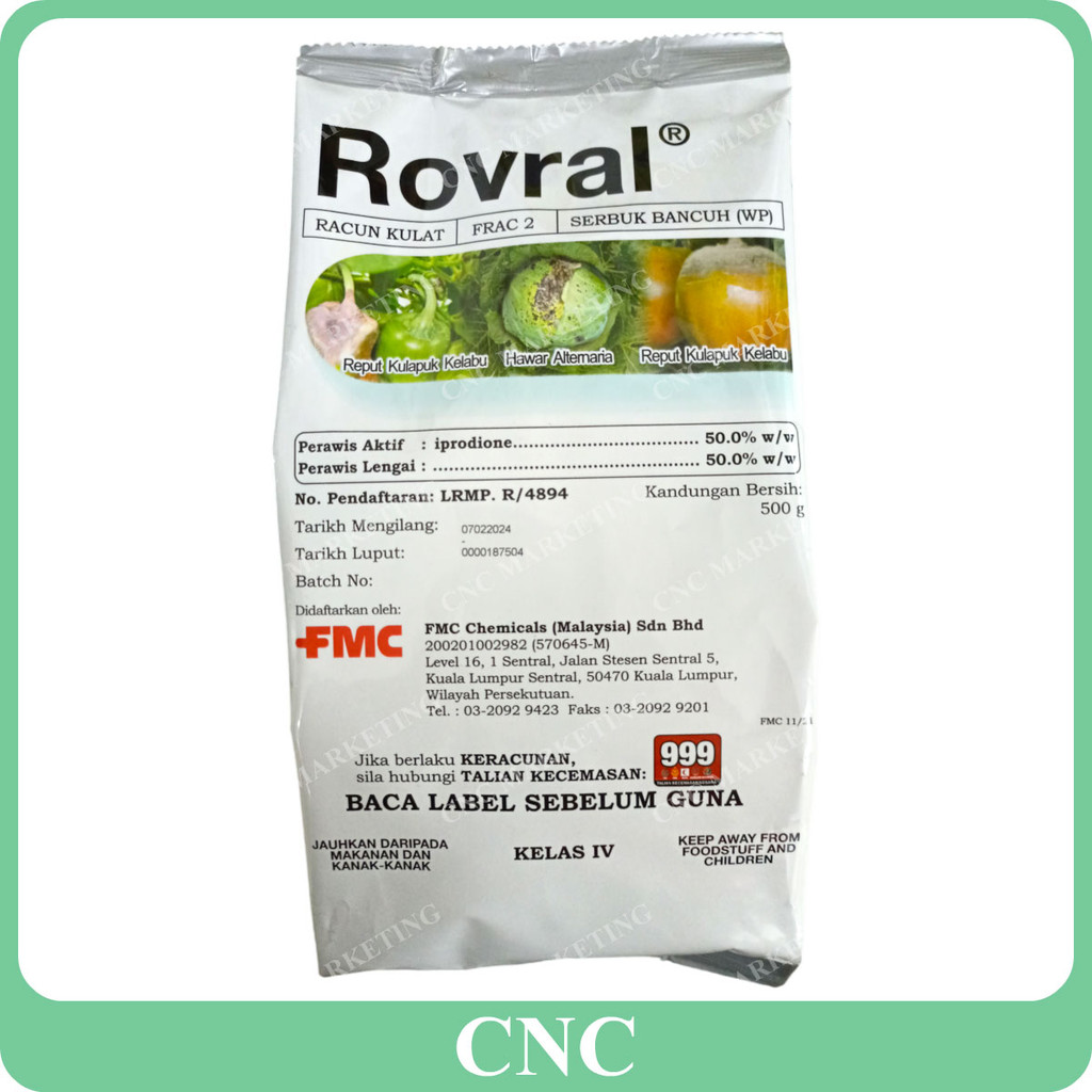 500GM Rovral FMC Iprodione 50% Racun Kulat Perlindungan Penyembuhan Fungicide Curative ...