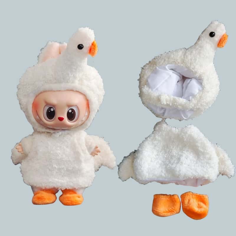 Lovely Set For 17cm Ropa Labubu V2/V3 Clothes Pendant Labubu Sitting ...