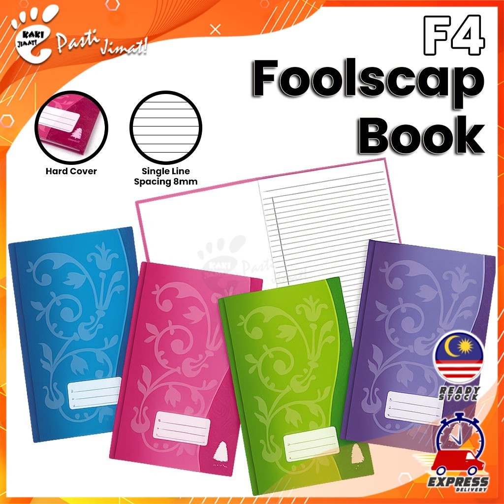 Kaki Jimat Foolscap Book F4 Size | Exercise Book for Primary ...