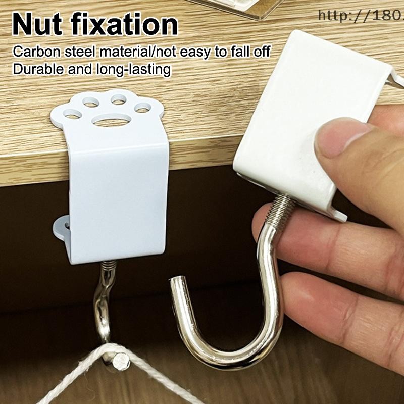 LEFT Kawaii Cat Claw Hook Adjustable Desk Edge Hook Bag Hook Table Side ...