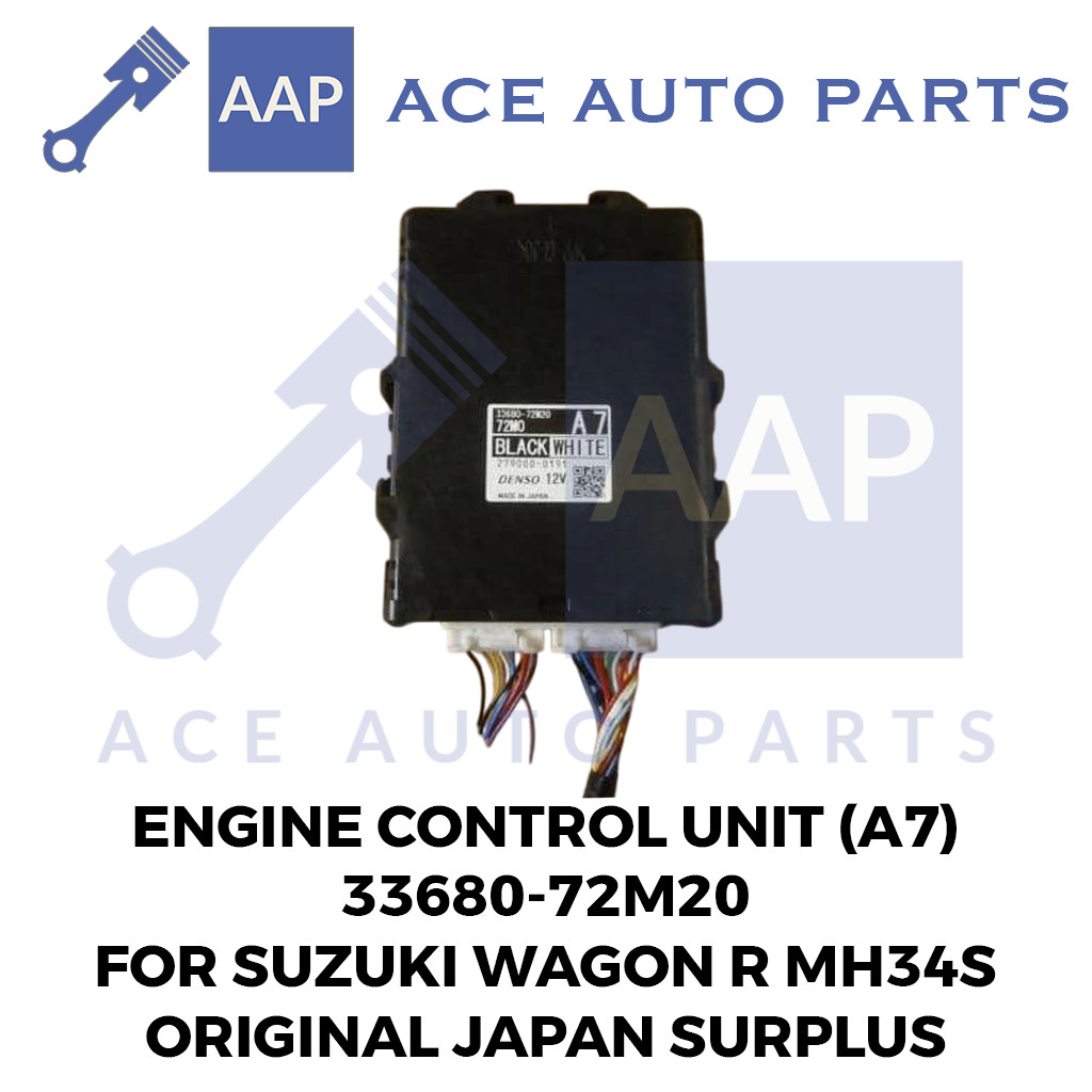 A7 Computer Box ECU for Suzuki Wagon R MH34S Japan Surplus 33680-72M20 ...