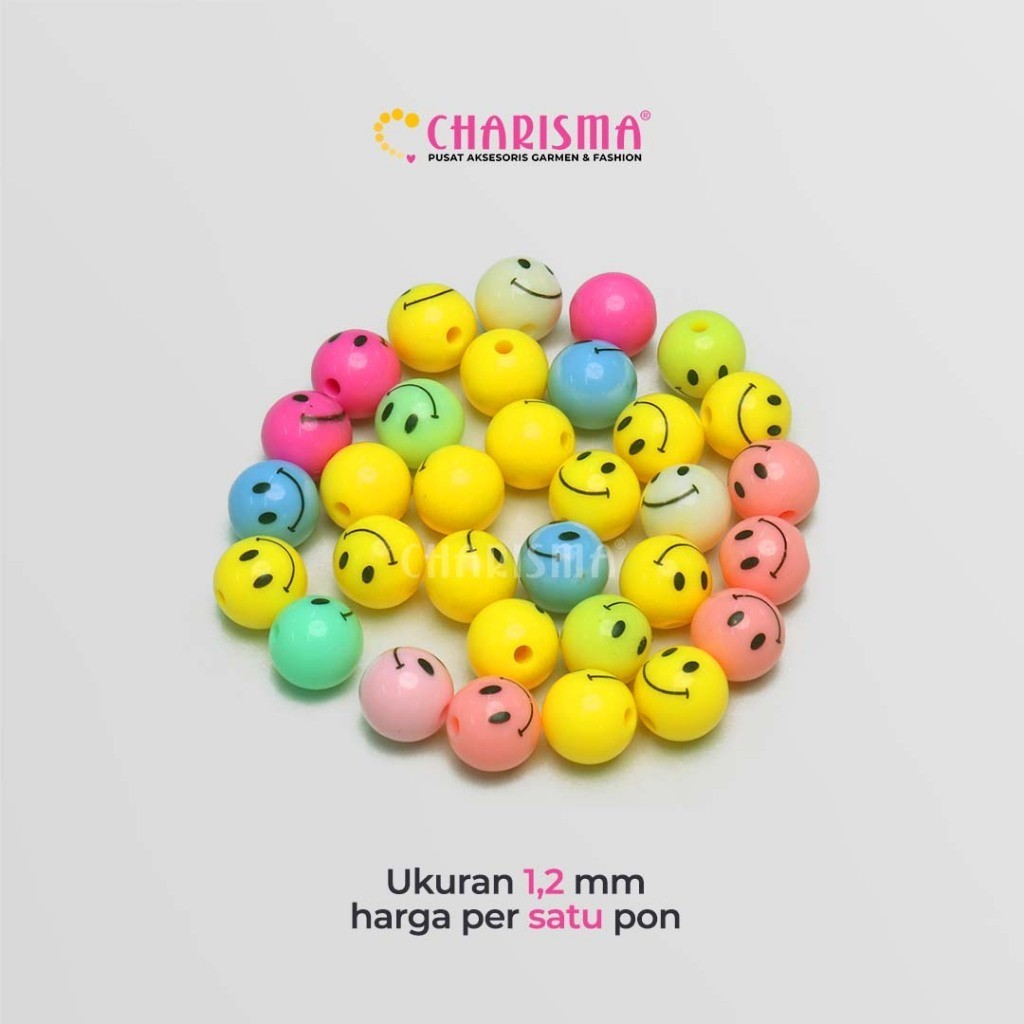 Charisma Mote Smile Motif - Craft Stone Beads / DIY Accessories / Price ...