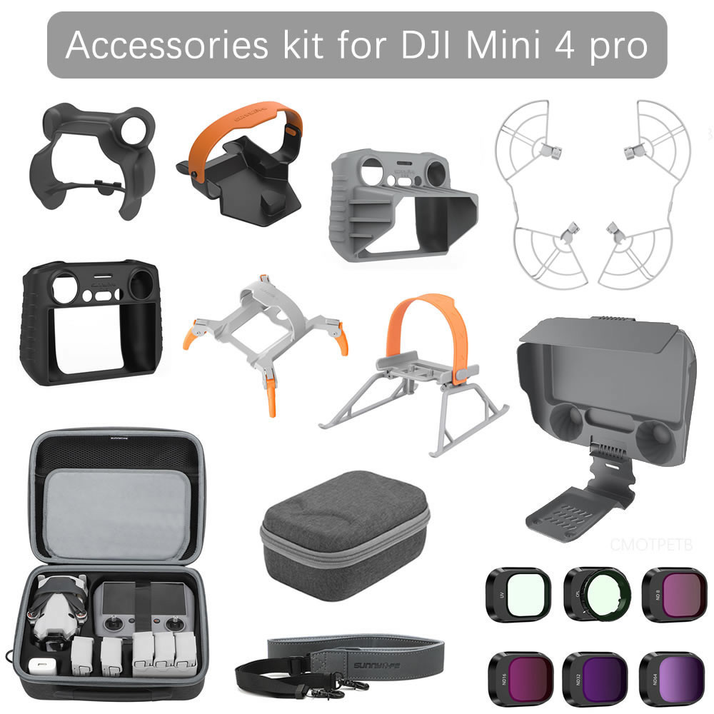 Accessories Kit for DJI Mini 4 Pro Landing Gear Lens Cap Propeller ...