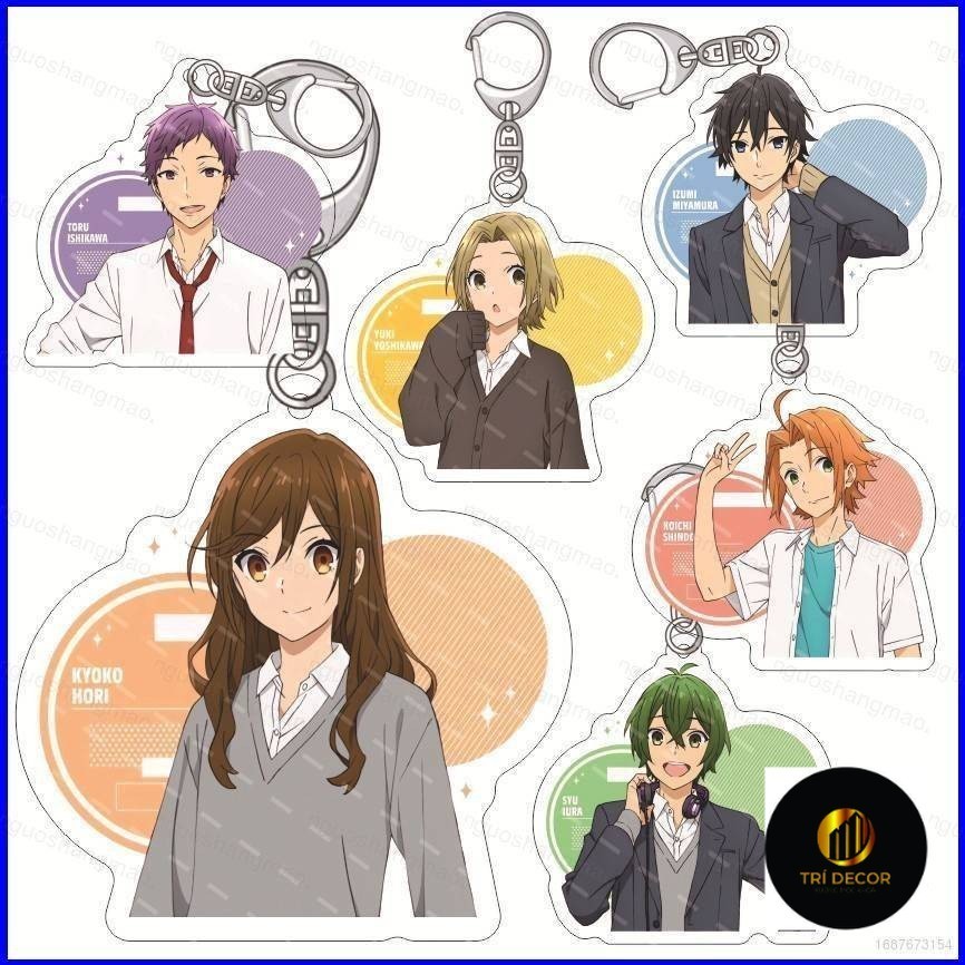 Horimiya: Missing Pieces Anime Keychains Acrylic Cute Bag Miyamura ...