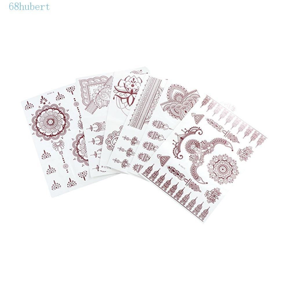 HUBERT Henna Tattoo Stickers Kids Women Creative Fake Tattoo for Women ...