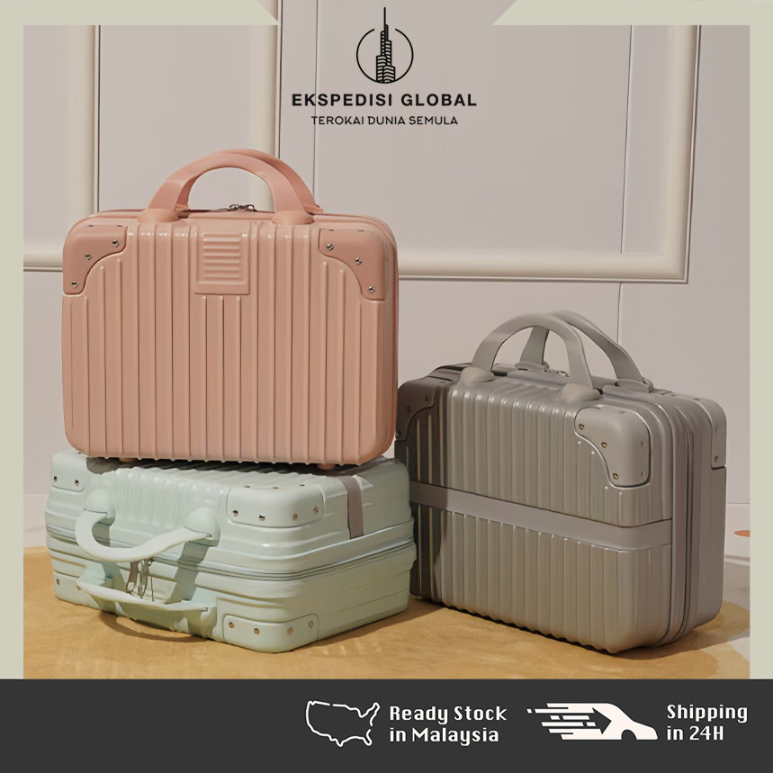 🇲🇾STOCK🇲🇾 Mini 14 Inch Luggage Bag Travel Suitcase Hand Carry Makeup ...