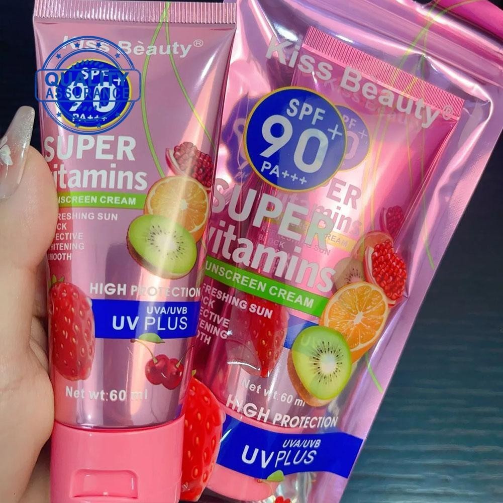 Sunscreen Cream Spf 90+pa+++ High Protection Uv Plus Facial Skin 60ml Skincare P9z8 | Shopee ...