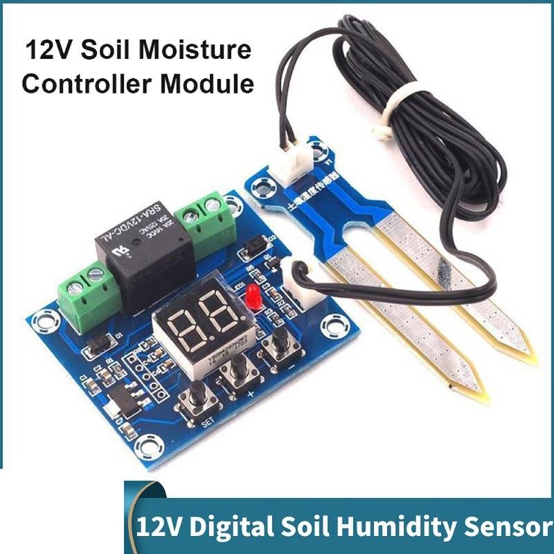 5Pcs 12V Digital Auto Watering Module Soil Humidity Sensor Controller ...