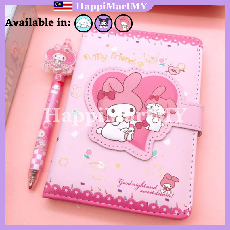 Cinnamoroll Notebook with Pen Gift Box Set Cute Melody Students Notepad ...