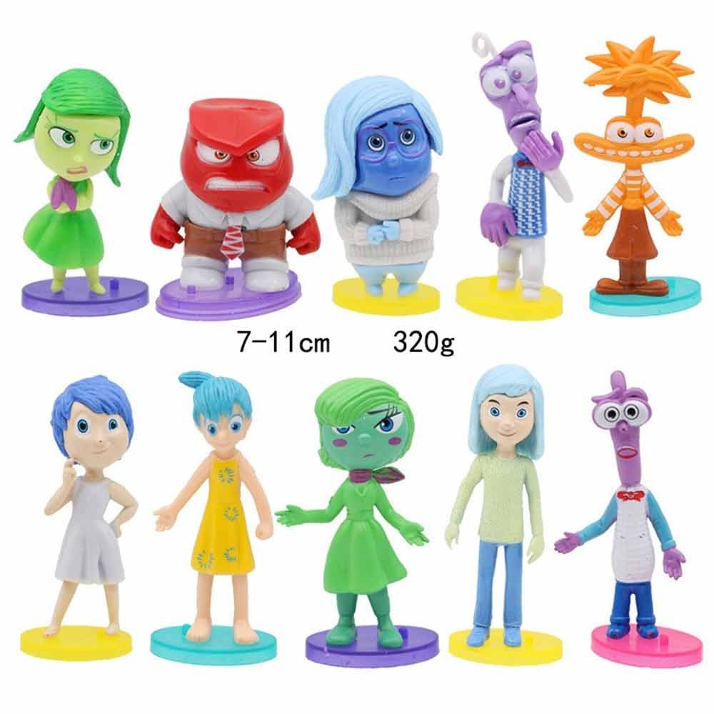 10 Styles New Disney Inside Out 2 Anxiety Anger Joy PVC Figures Toys ...