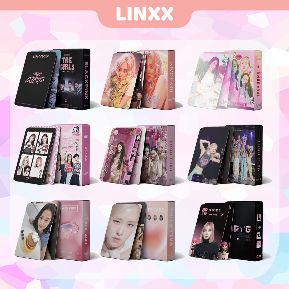 LINXX 55 Pcs BP Valentine 7th Holographic Laser Card Kpop Photocards ...