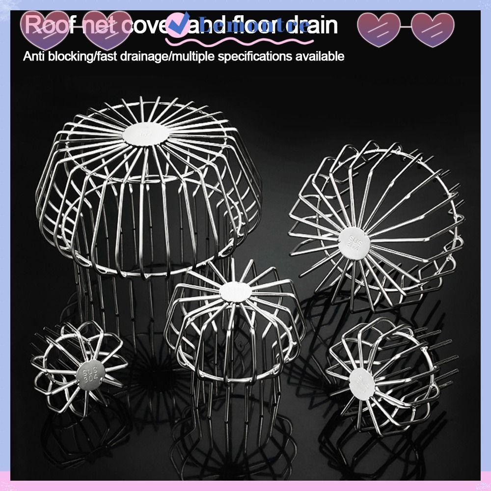 LEMONTRE Roof Floor Drain, Anti-blocking Leaf Debris Trap Gutter Guard ...