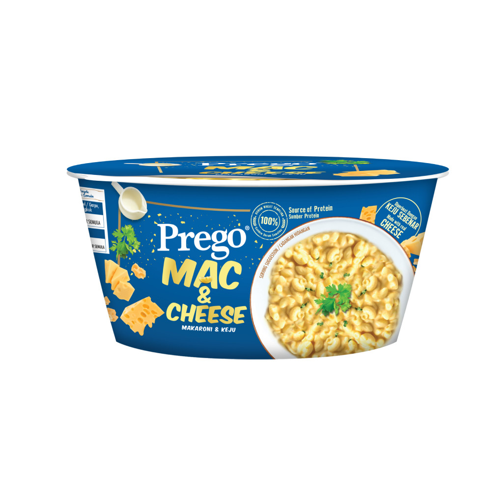 PREGO Mushroom Carbonara Mac Mac And Cheese 3 Minutes Quick Cook Pasta ...