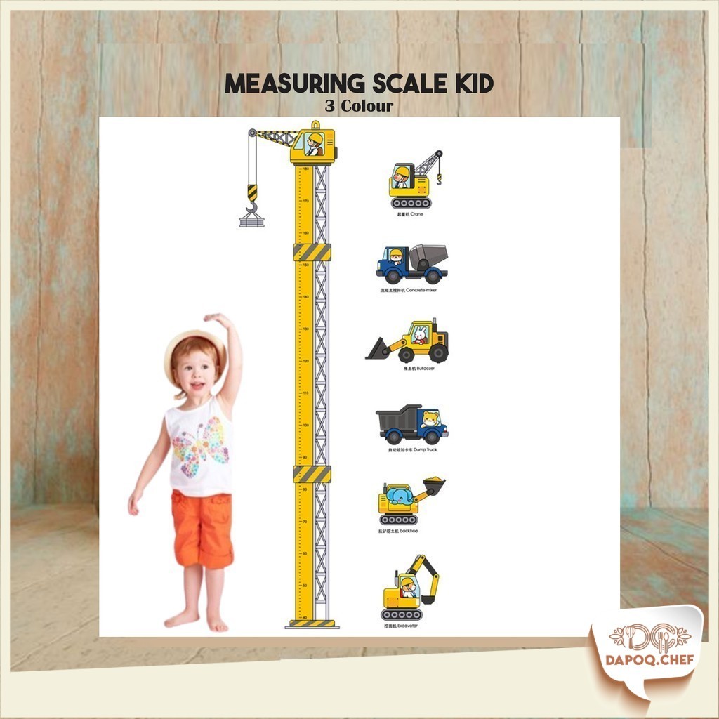 DC Fun Height Chart Kids Up To 180cm Room Decorative Wall Sticker ...