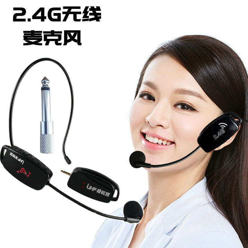 2.4g Wireless Microphone Amplifier Headset Headset Teacher Class ...