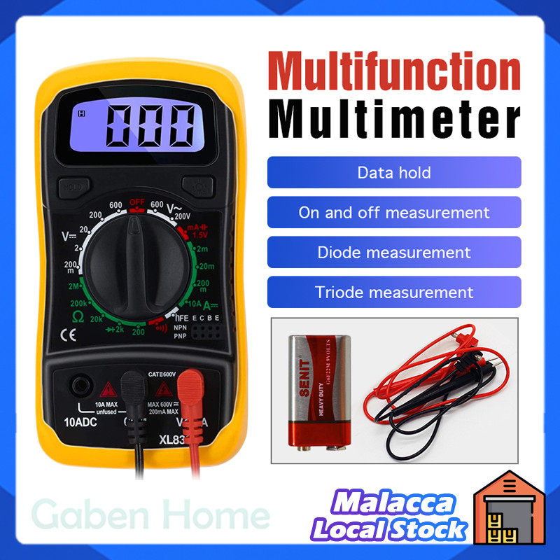 XL830L Digital Multimeter Intelligent High-Precision Digital LCD ...