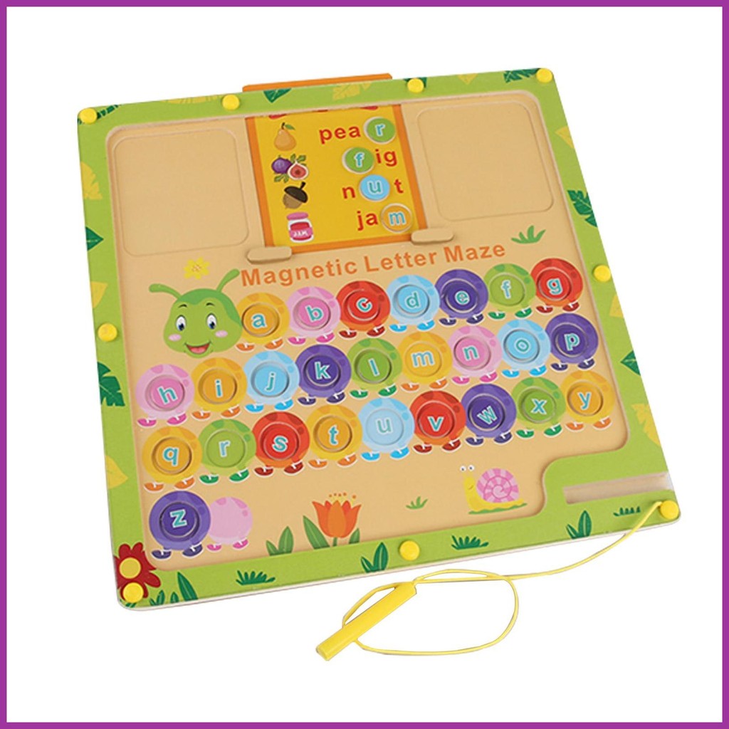 Magnetic Letter Matching Board Fine Motor Skills Learning Magnetic ...
