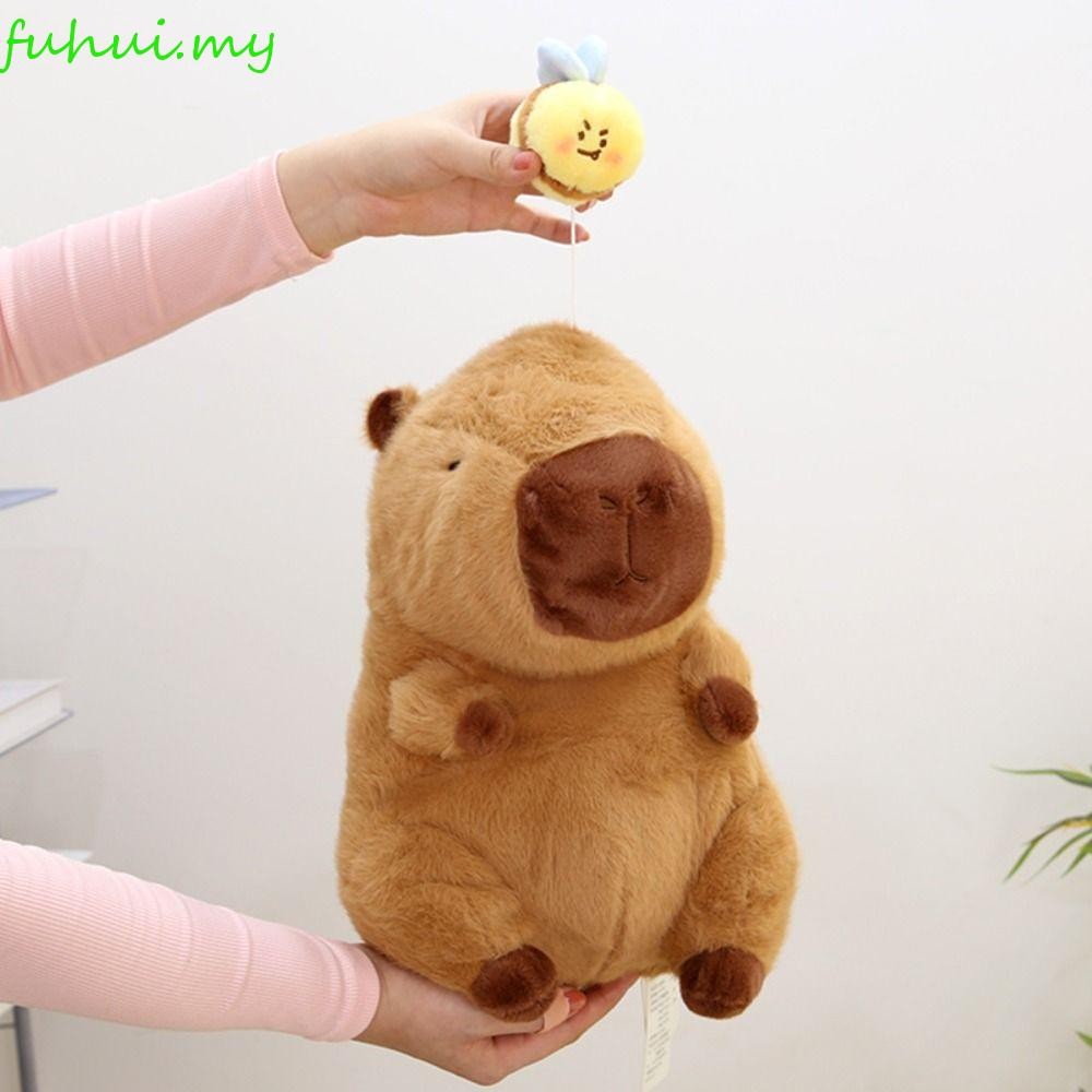 FUHUI Capybara Bee Plush Toy, Pull String PP Cotton Capibara Anime ...