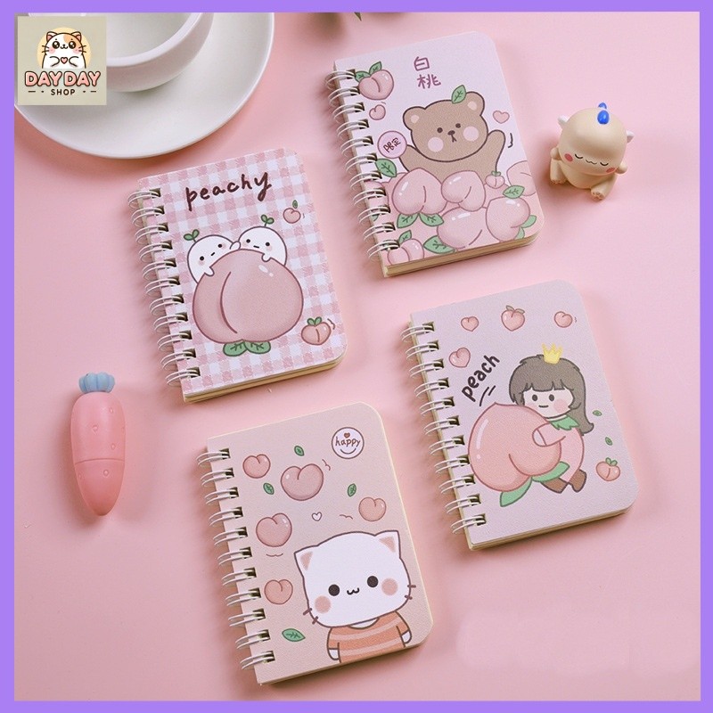 《1PC 160 PAGE 》Cute Cartoon Mini Notebook Portable Memo Note Book ...