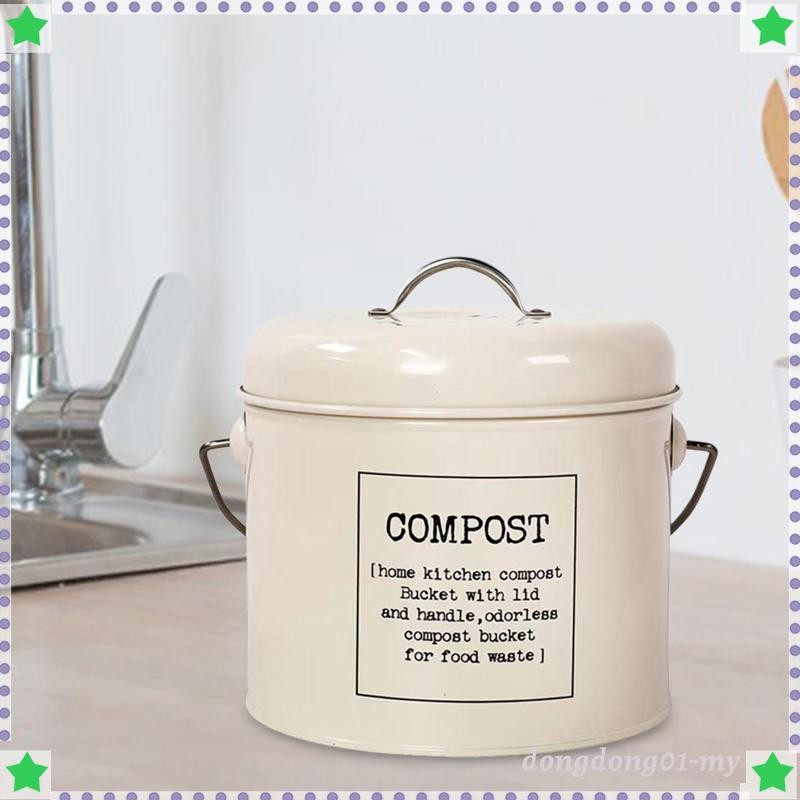 [Dong] Trash Innovative for Food Scrap Container Wastebasket Countertop ...