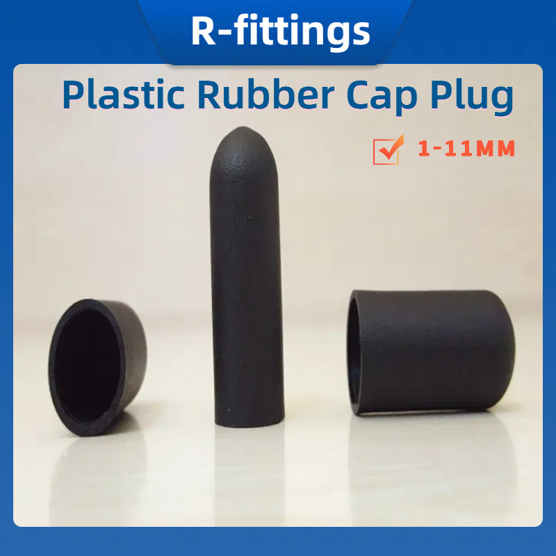 Rubber Sheath Cap Head PE Black Plastic Rubber Cap Plug Pipe Cap Sheath ...