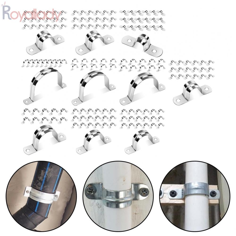 pipe clamps mounting stainless steel clamps for attaching water pipes and cables | Shopee Malaysia