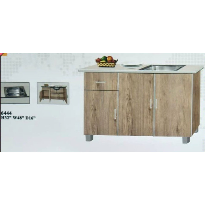 🔥𝙎𝙏𝑶𝑲 𝙏𝑬𝑹𝑺𝑬𝑫𝑰𝑨🔥Kabinet Almari Dapur Sinki H32" W48" D16" | Shopee Malaysia
