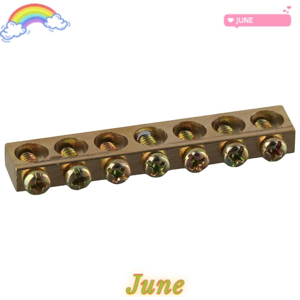 JUNE1 Line Terminal Strip, Copper Strip 7-hole Distribution Box Busbar ...