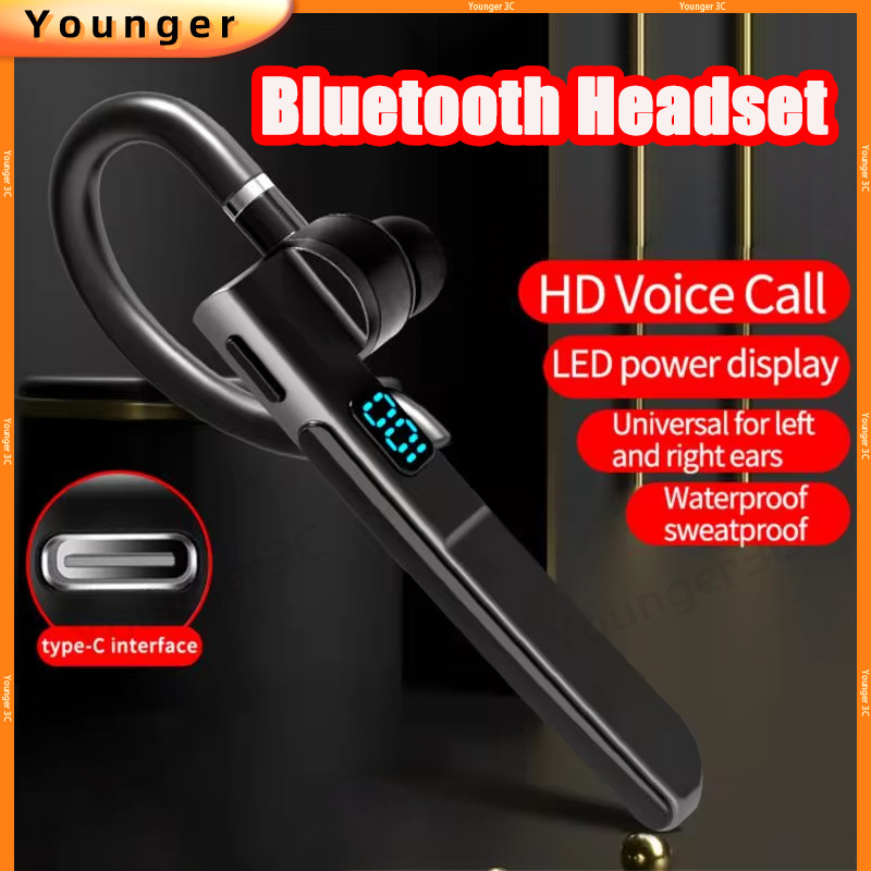 180° Rotating Smart Voice Controlled Bluetooth Headset With Digital ...